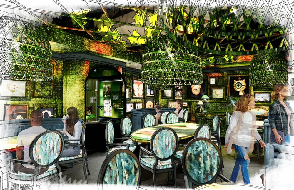 The Rosarium and Underland are an Alice-themed restaurant and bar in ...